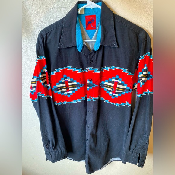 Roper | Shirts | Vintage Roper Brand Western Shirt Southwestern | Poshmark